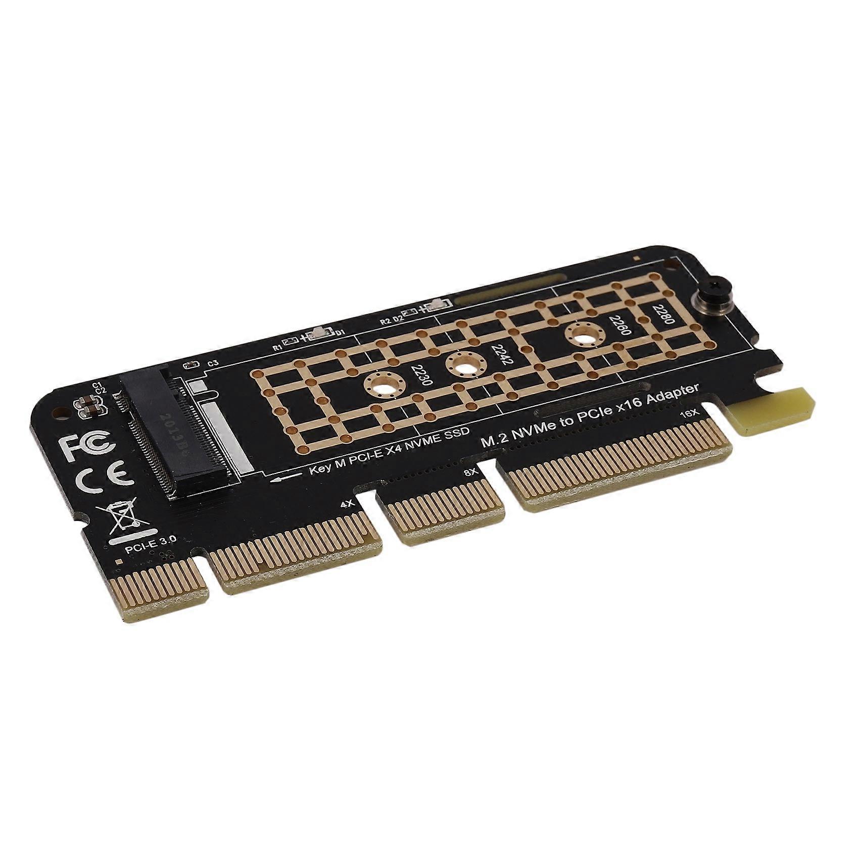 M.2 NVMe SSD To PCI-E X16 Converter Card NGFF M-Key M.2 PCIe PCI ...