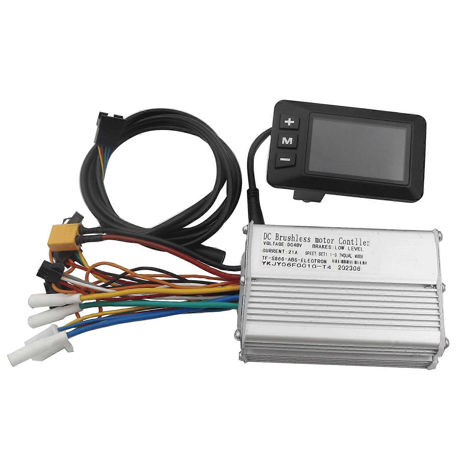 Electric Scooter Brushless Motor Controller 48V 21A+S866 LCD Display ...