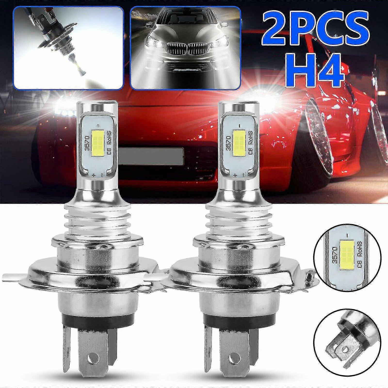 2 X H4 9003 Hb2 6000k Super White Csp Led Headlight Bulb Kit | Fruugo UK