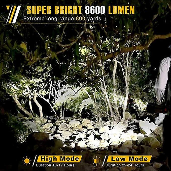 LED Rechargeable Handheld Searchlight High-Power Super Bright 9000 MA ...