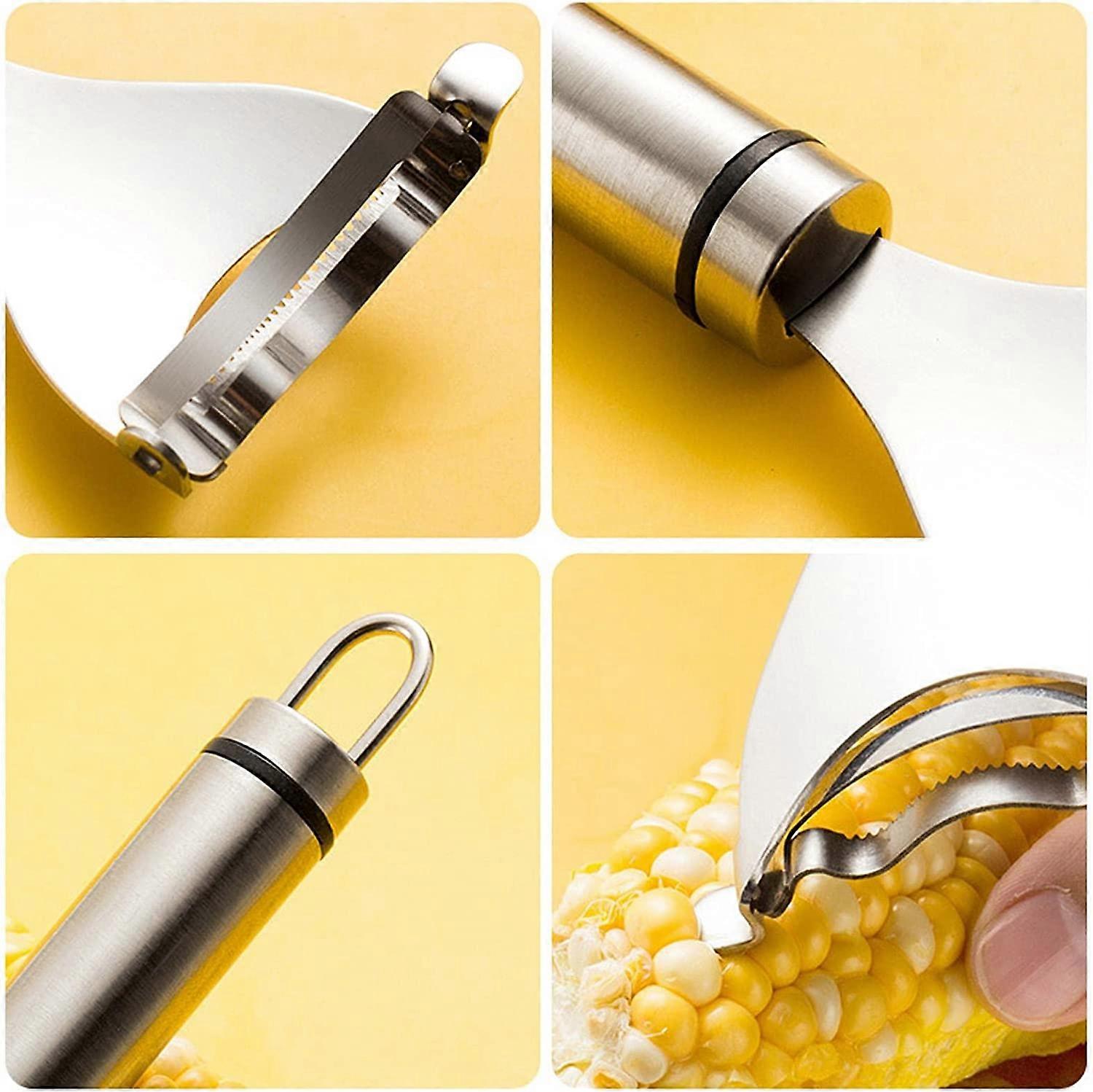 304 Stainless Steel Corn Peeler - Corn Stripping Tool for Corn Cob ...