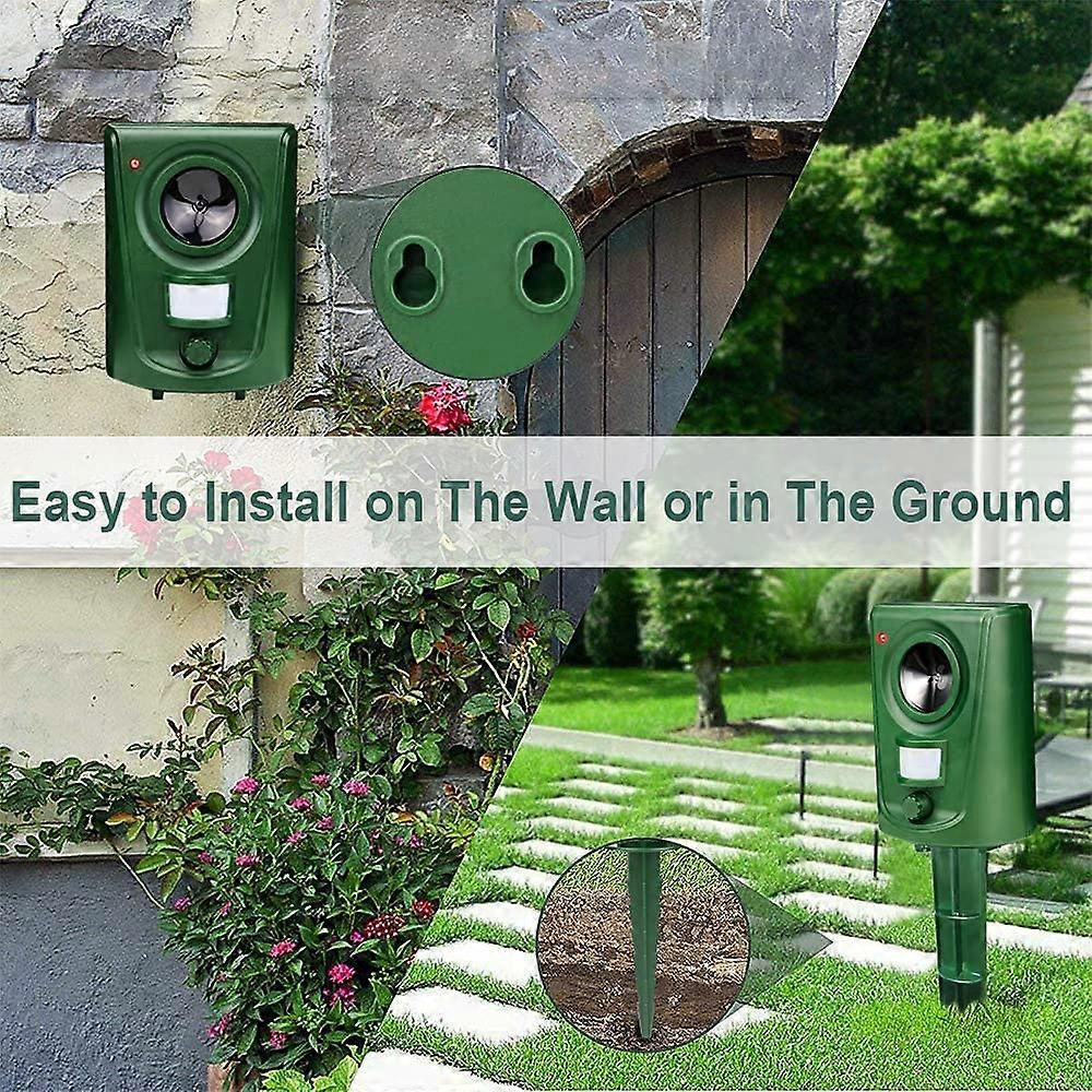 Ultrasonic cat frightener garden bird deterrent dog animal repeller ...