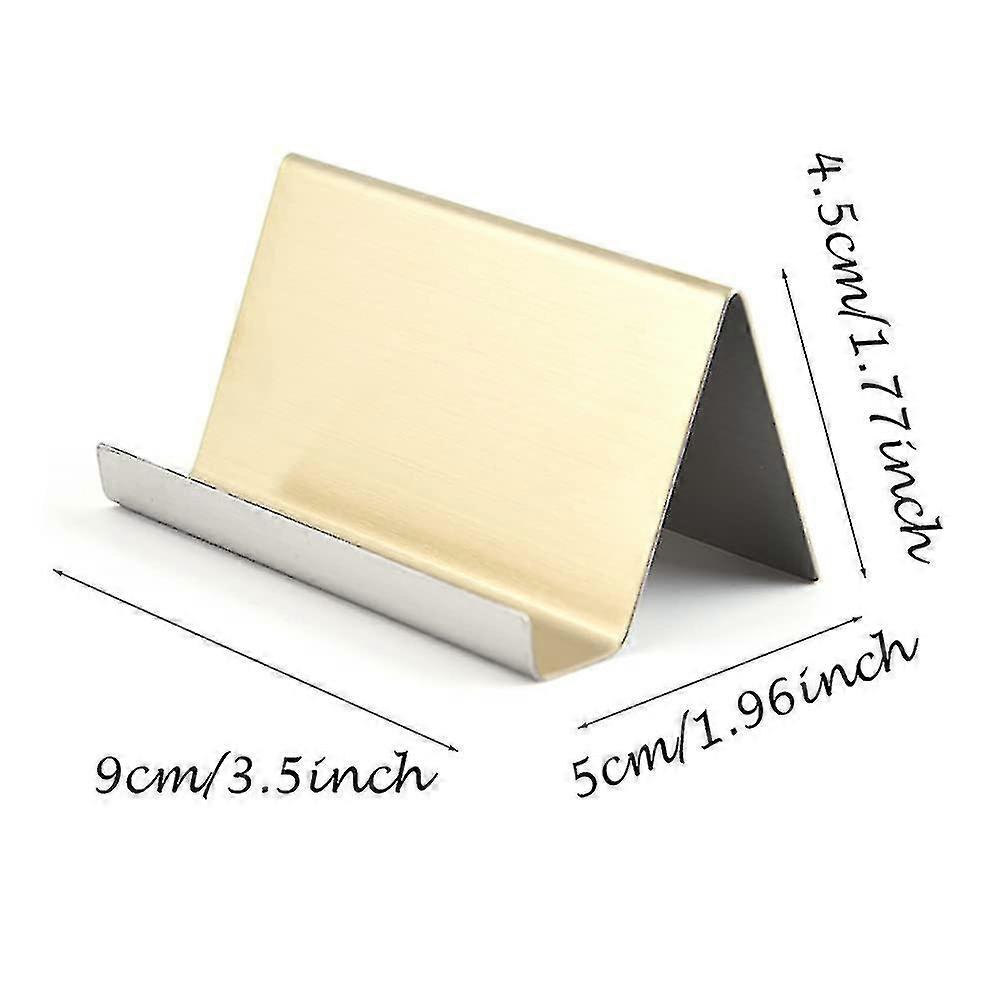 2 Pcs Stainless Steel Business Card Holder, Metal Business Card Holder ...