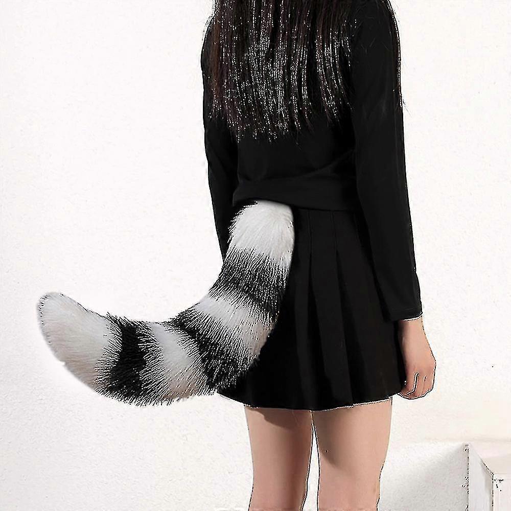 Fox Tail And Ears,cat Wolf Raccoon Ears Tail Set,animal Furry Tail, Ears Headbands,halloween ...