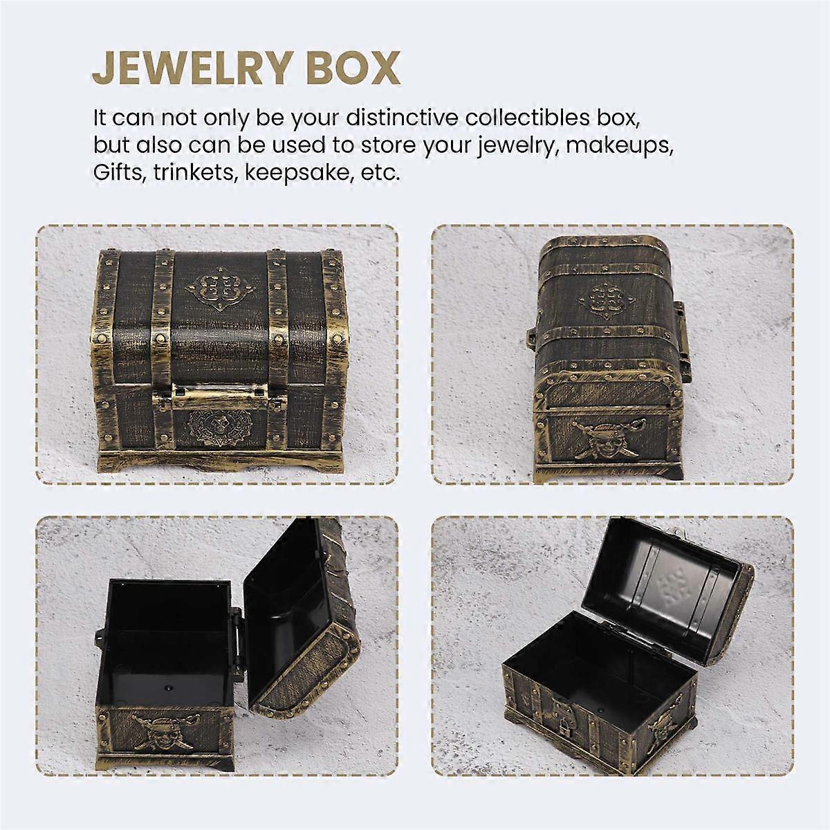 Pirate Treasure Chest Decorative Treasure Chest Keepsake Jewelry Box ...