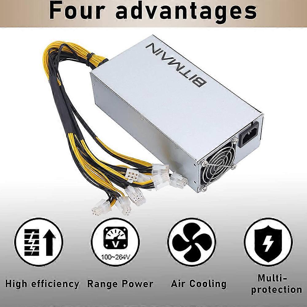 APW7 1800W Power Supply Mining PSU for Bitmain Antminer S9/L3+/A6/A7/R4 ...