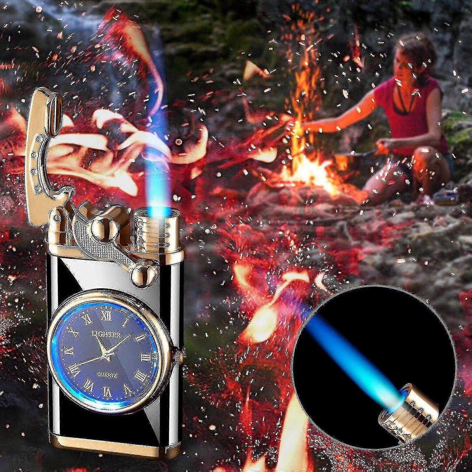 Inflatable Lighter With Electric Watch Creative Dial Rocker Arm ...