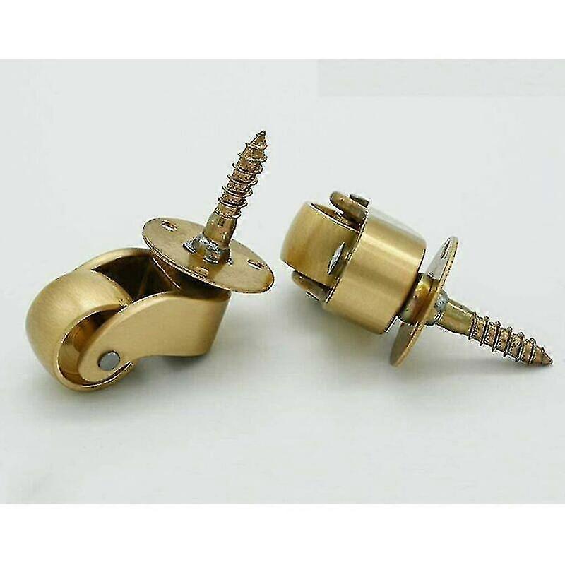 Casters 4x Swivel Castors, Brass Furniture Castors, Transport Castors ...