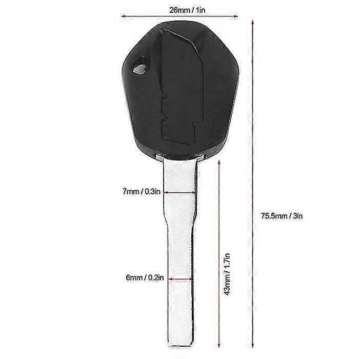 Motorcycle Ignition Key Motorcycle Uncut Copper Blade Ignition Key Case ...