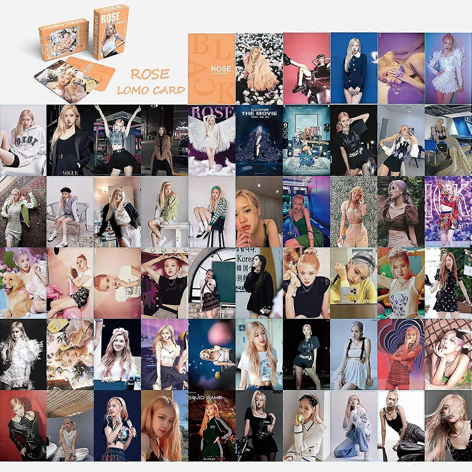 Kpop ROS Photocard Rosie Picture Card Set Photobook Polarioid Roses Photo Poster Gift for Blink ...