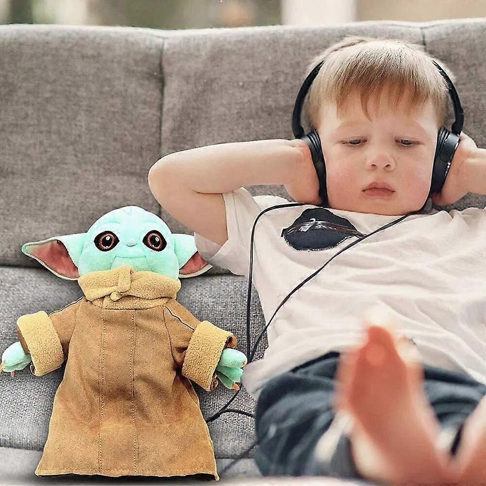 30cm Baby Yoda Plush Dolls The Mandalorian Peluche Child Grogu Action ...