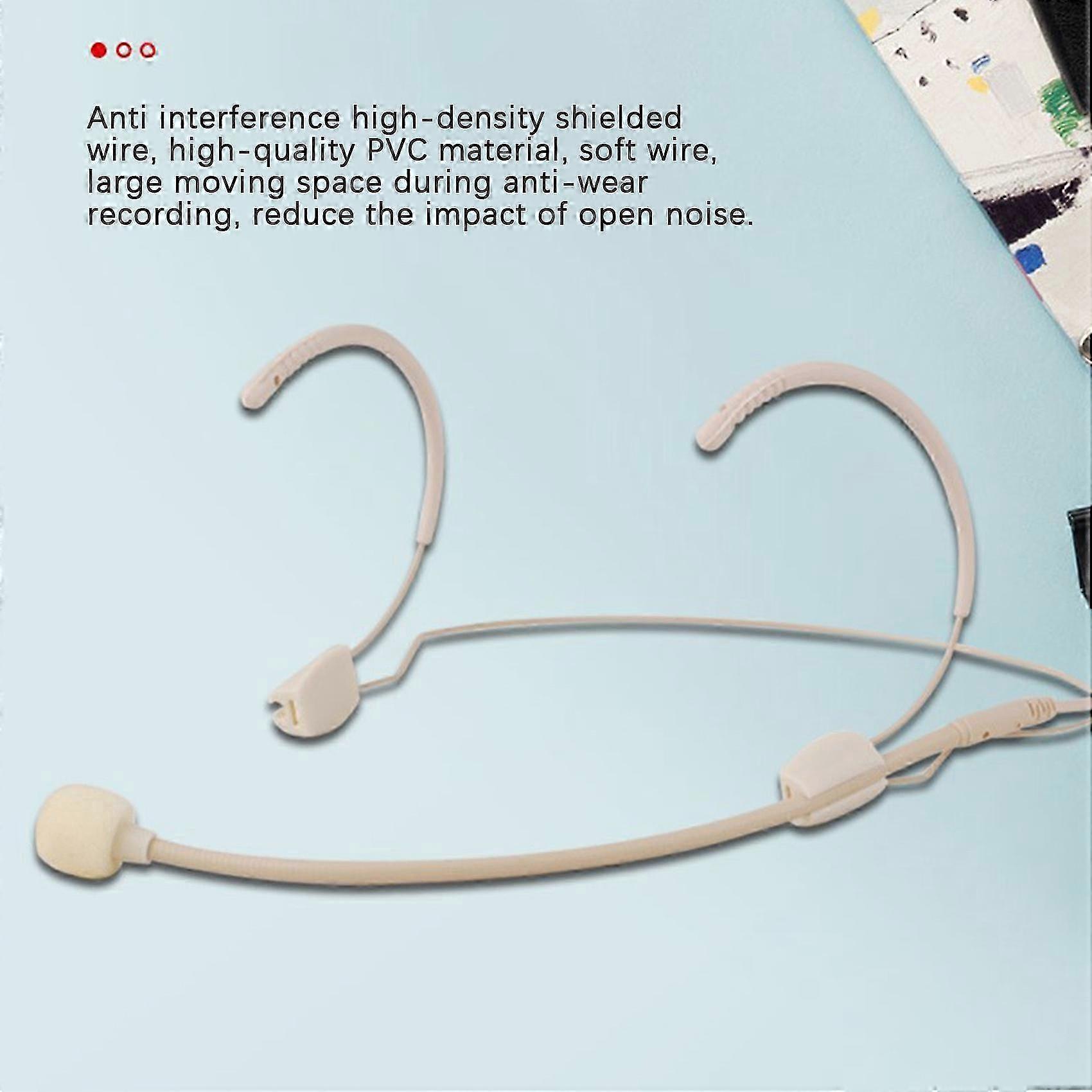 Double Ear Hanging Omnidirectional Headset Microphone Condenser ...