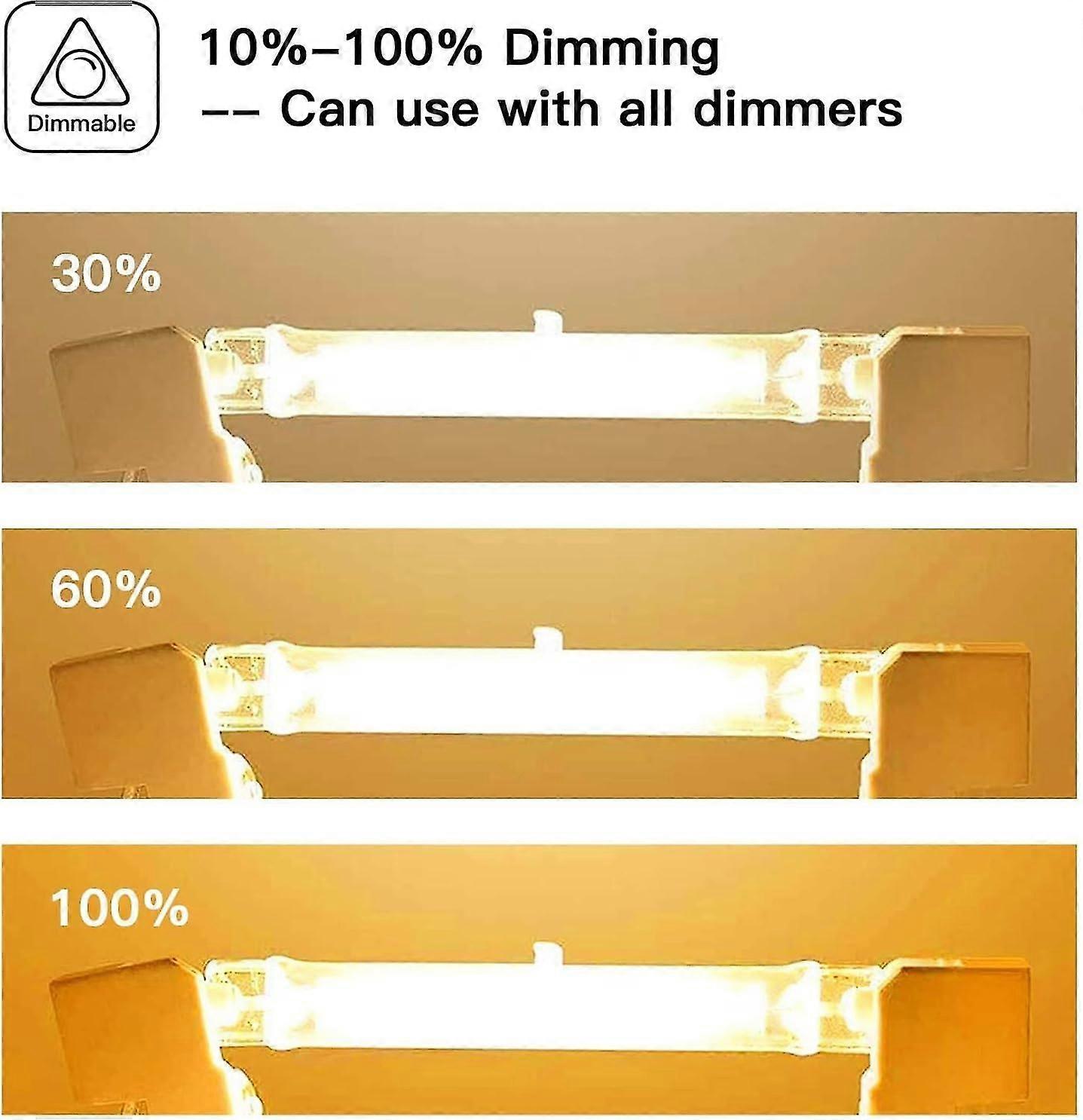 5pcs R7s 118mm 400w Halogen Lamp Pencil Bulb Dimmable Ac 220-240v ...