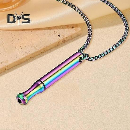 Stainless Steel Breathing Necklace Mindful Relaxation Health Chain ...