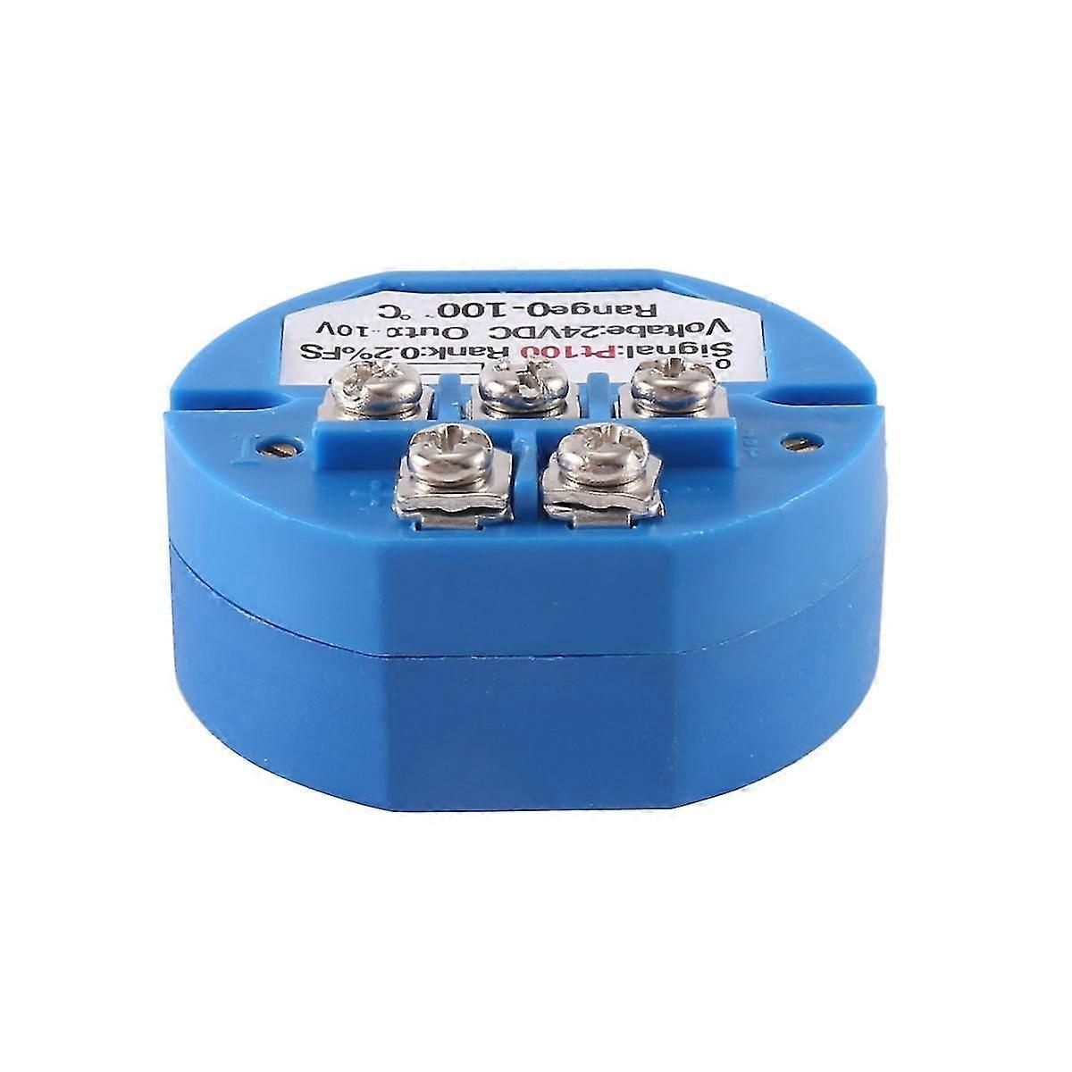 PT100 Type RTD Input 0-10A Output DC24V Thermal Resistance Temperature Transmitter, 0-10V 0-100 ...