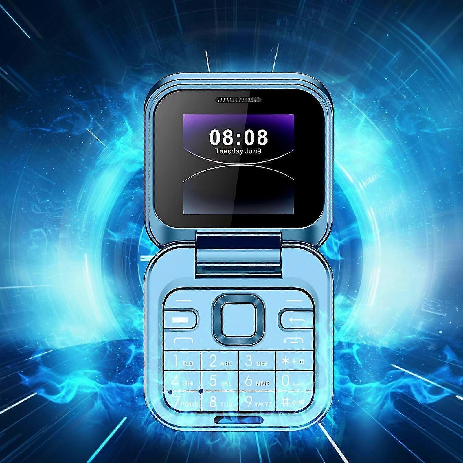 2024 New Mini Flip Mobile Phone 2 SIM Card Small Display Foldable Cell ...