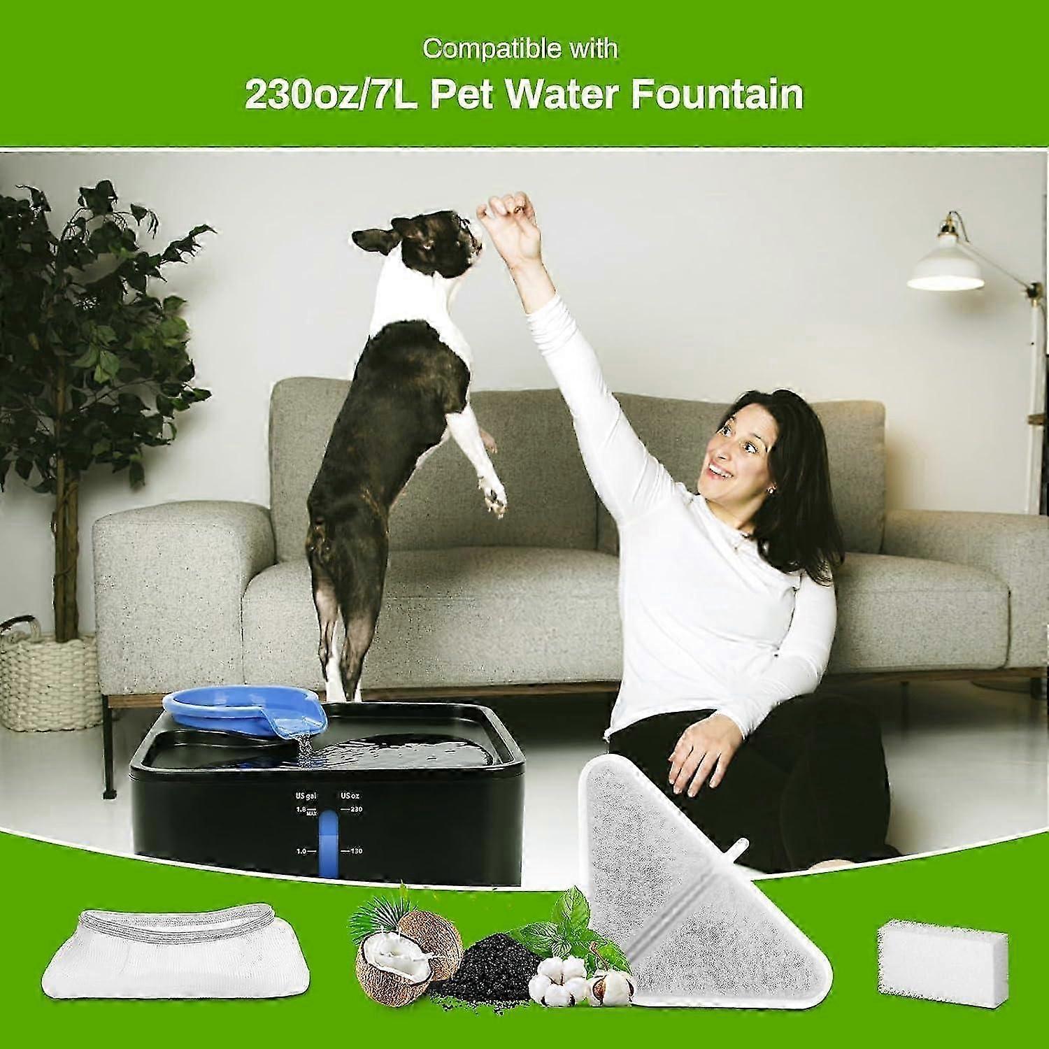 Replacement Filters for 230oz Dog Water Fountain, Water Fountain Filter ...