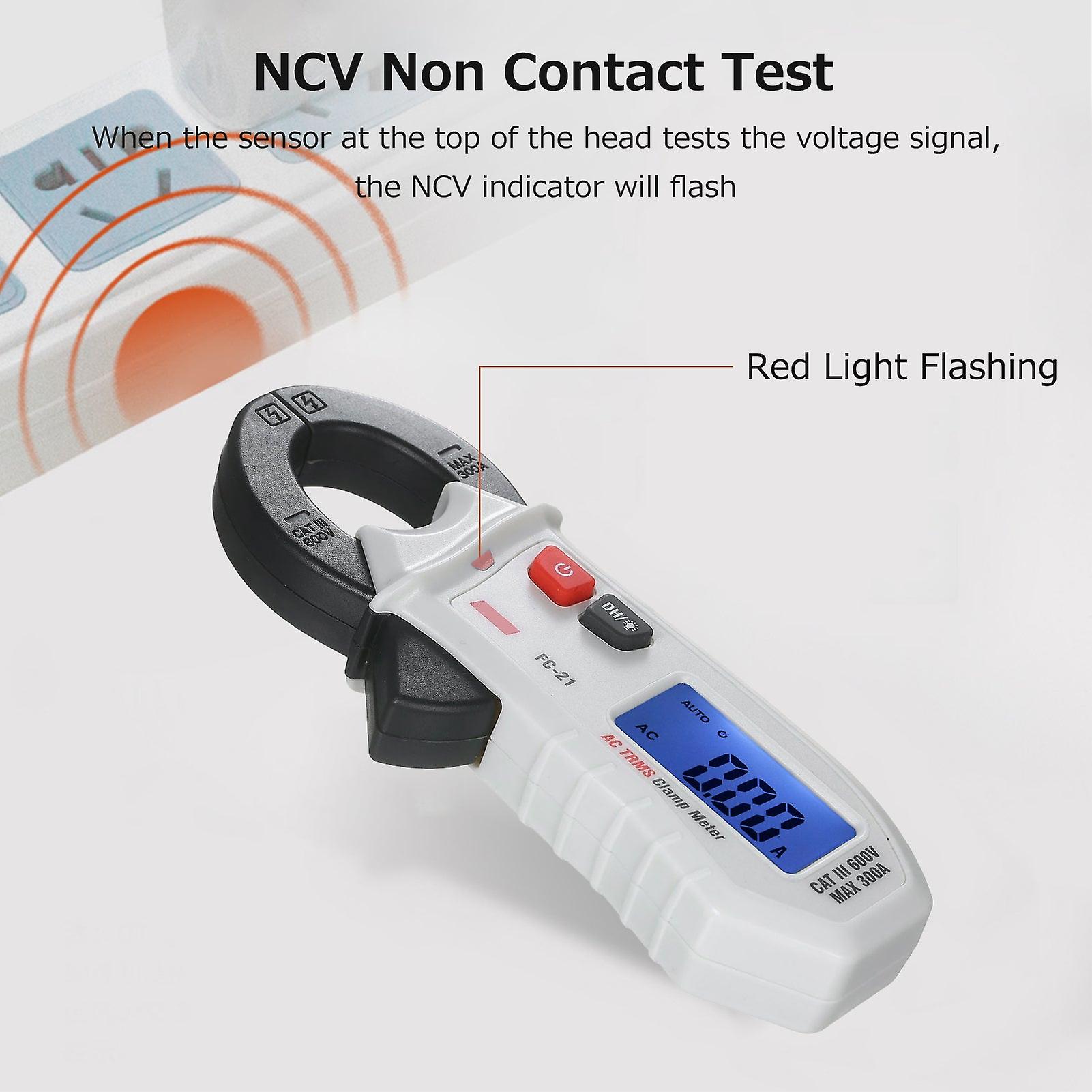 Cem fc-21 ac trms clamp meter ncv lcd digital clamp type multimeter ...