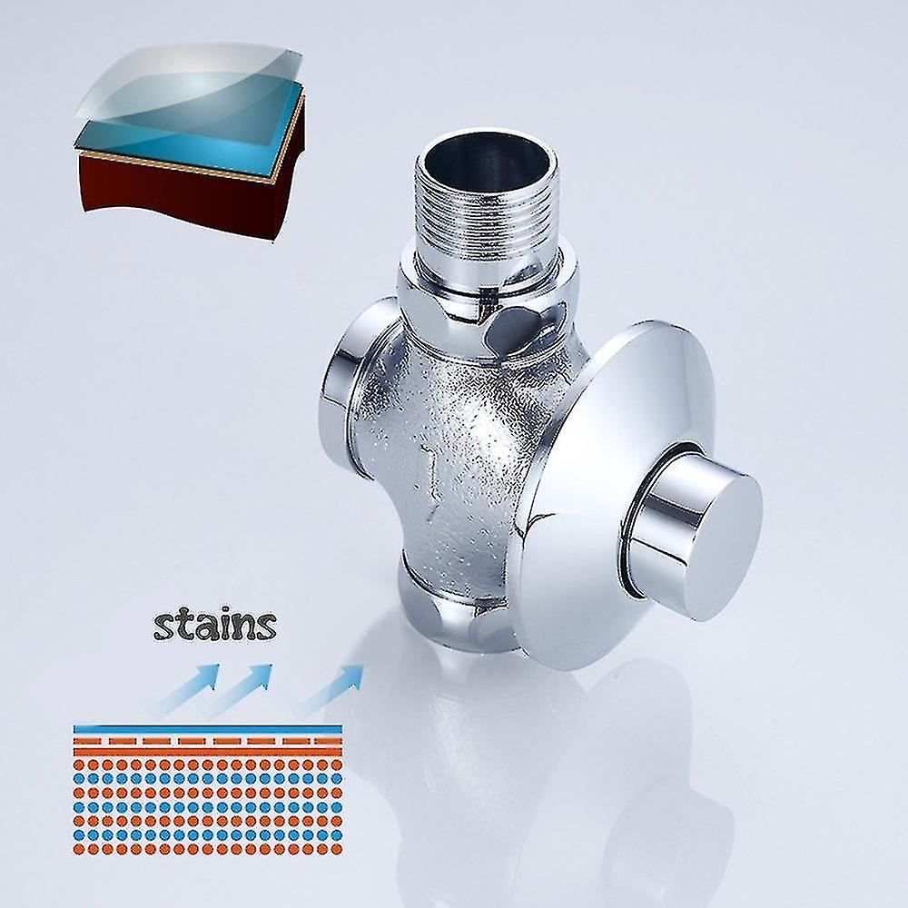 Toilet Flush Valve Aquaflush Press Button Self-closing Concealed Style ...