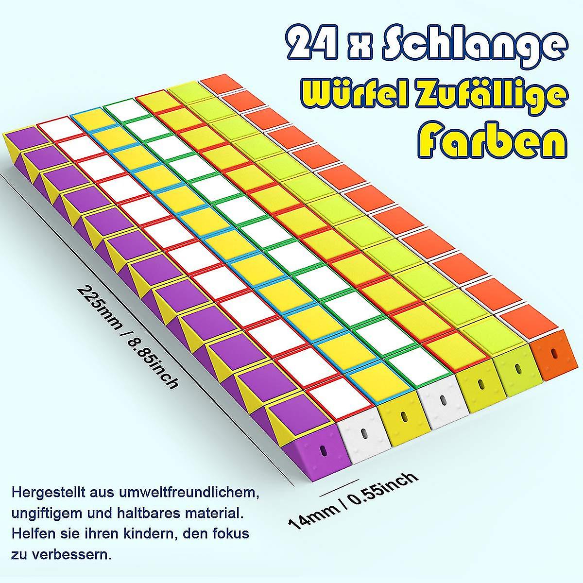 Party Bag Fillers For Kids - 20 Pack 24 Block Magic Snake Cube Fidget ...