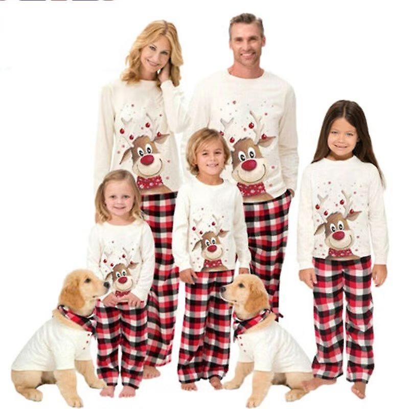 Christmas Pyjamas Family Matching Boys Girls Pjs Set Xmas Dad Mum ...