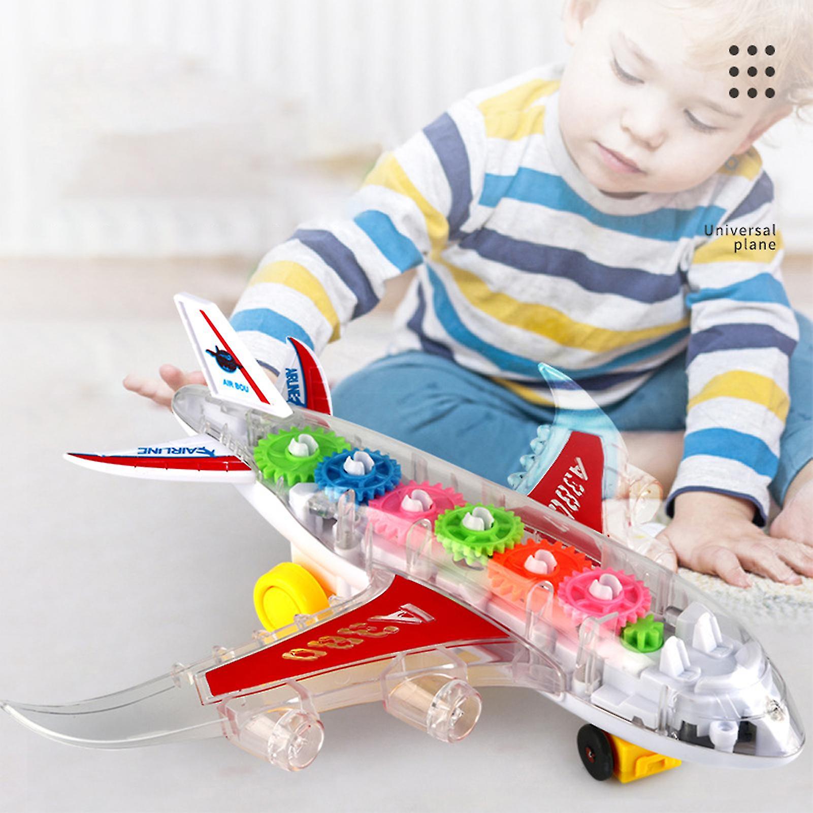 360 Degree Rotate Electric Airplane Simulation Toys With Light Music ...