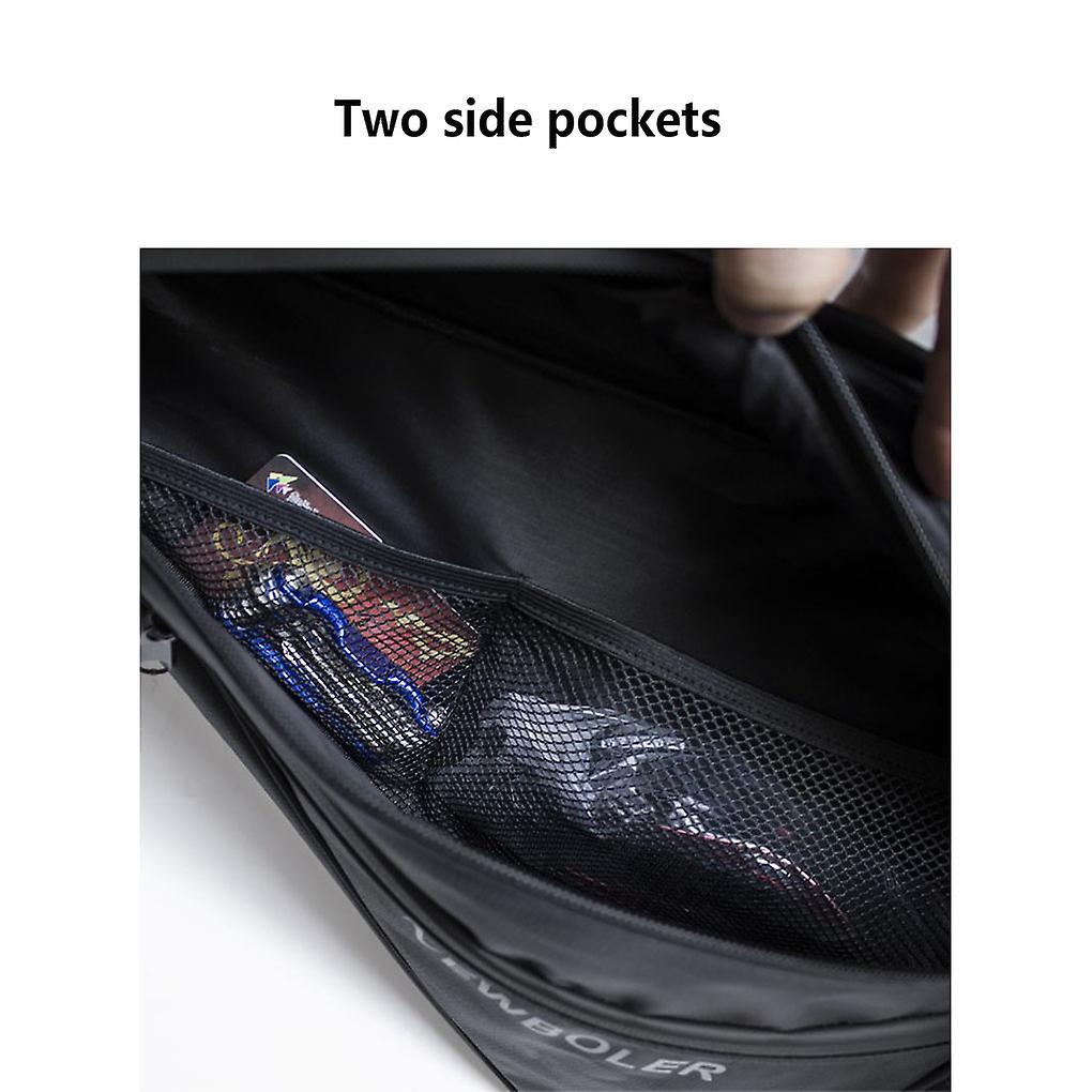 Bicycle Triangle Frame Bag Large Capacity With Hook And Loop Bag For ...