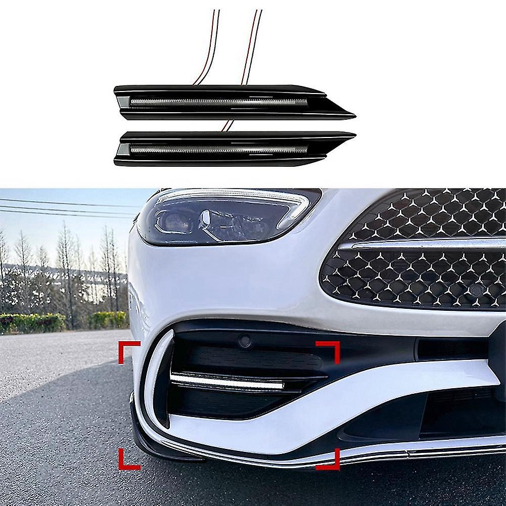 Car Drl Led Daytime Running Light Fog Lamp Grille For C-class W206 C200 ...