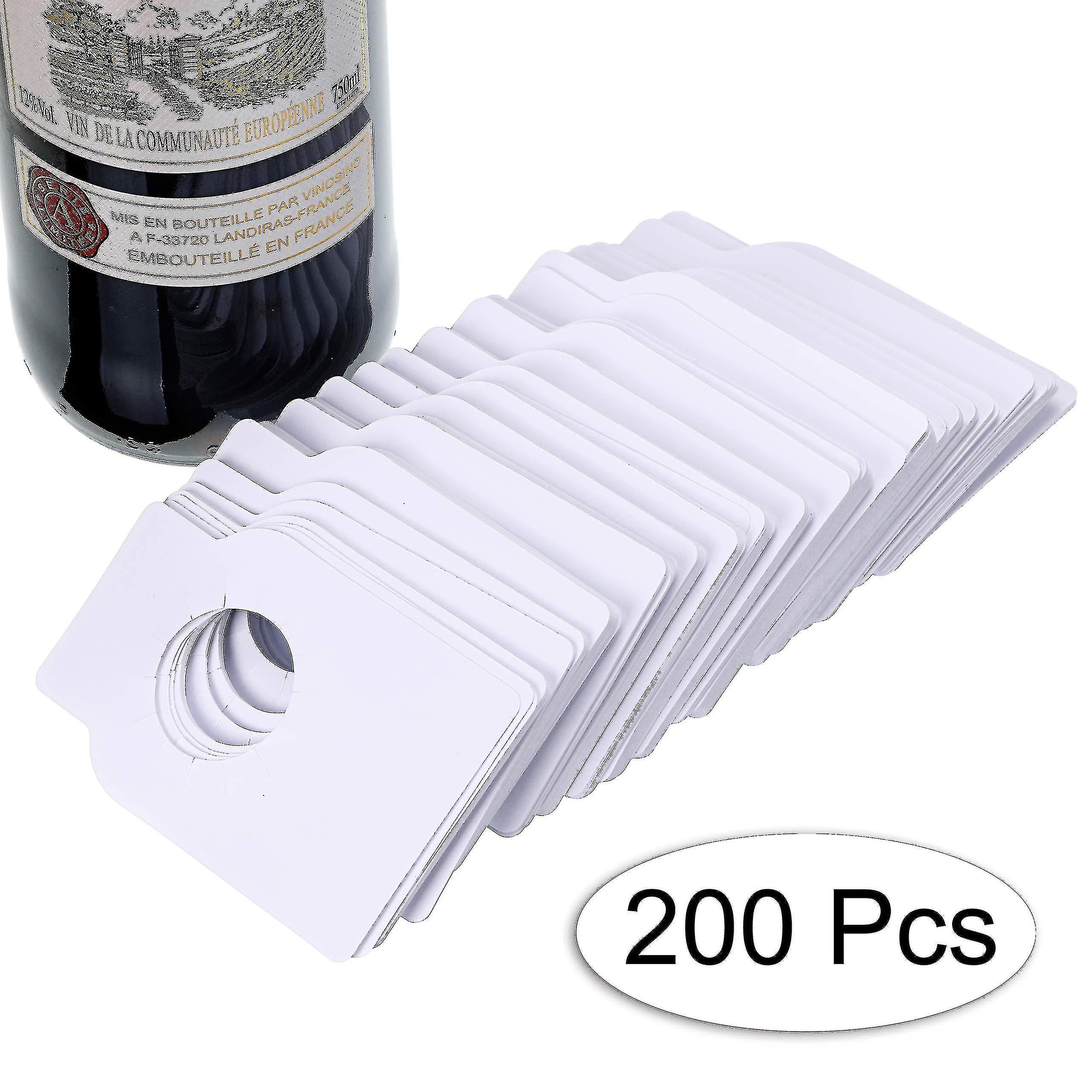 Reusable Plastic Wine Bottle Tags Wine Cellar Neck Labels For Wine ...