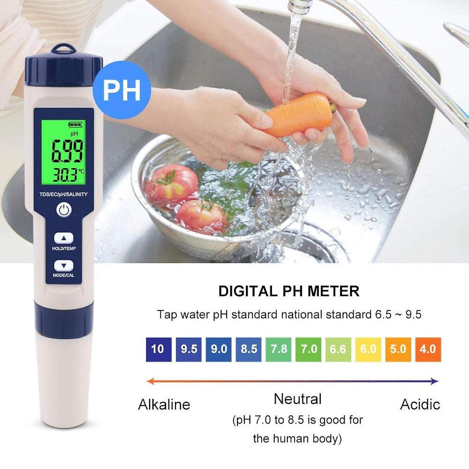 5-in-1 water quality multifunctional tester | Fruugo UK