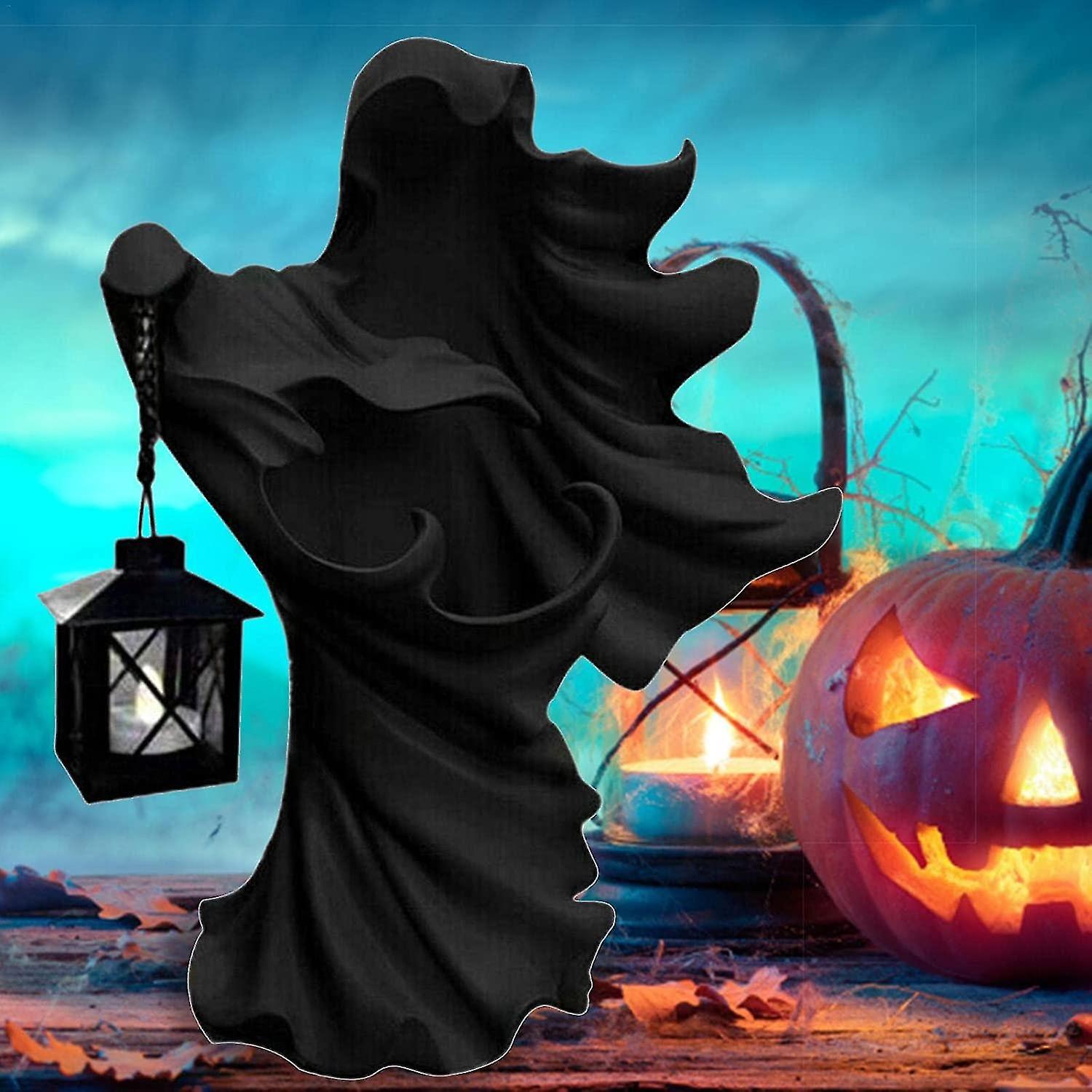 Halloween Ghost With Lantern, Halloween Grim Reaper Ghost With Lantern ...