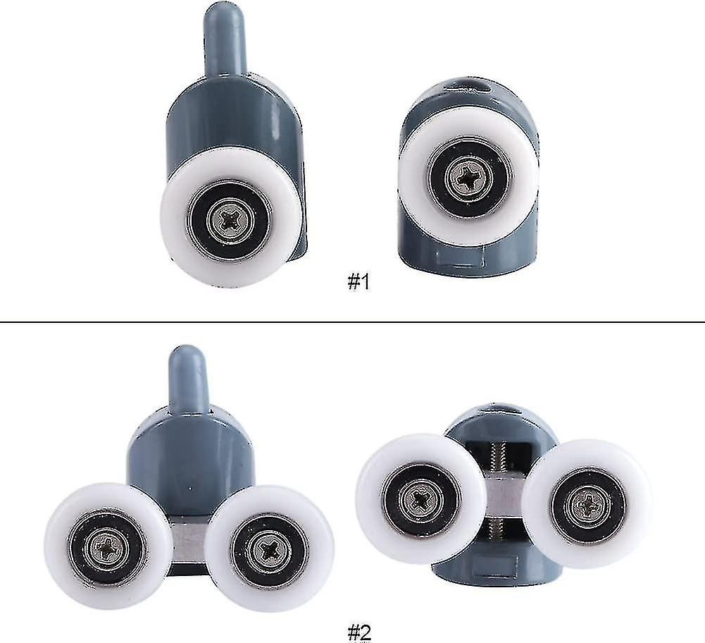 8 Shower Door Rollers Shower Cabin Rollers Sliding Door Roller Guide Shower Replacement Parts ...