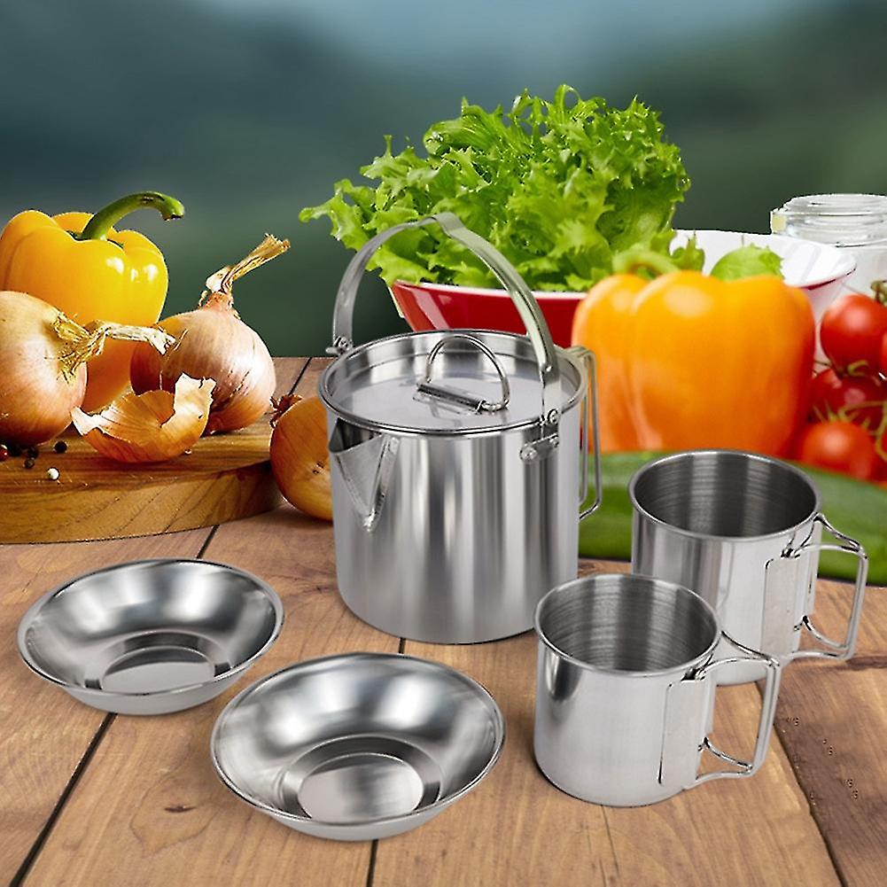 Camping Cookware Set Portable Ultralight Cook Kit Camp Set for 2 People ...