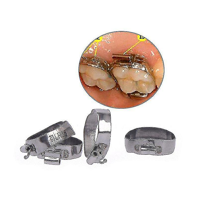 80pcs/box Orthodontic Dental Band Set Stainless Steel Molar Buccal Tube ...