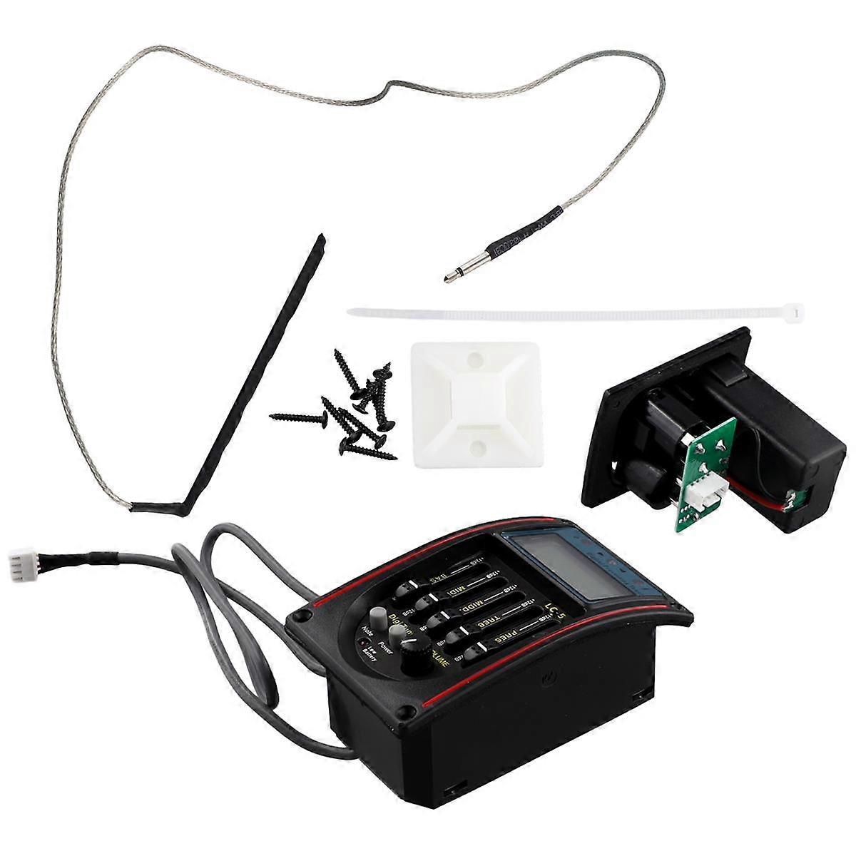 LC-5 5 Bands Guitar Pickup EQ Equalizer Acoustic Guitar Preamp EQ ...