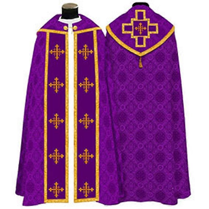 Men Women Medieval Retro Priest Monk Long Gown Cosplay Costume Cross ...