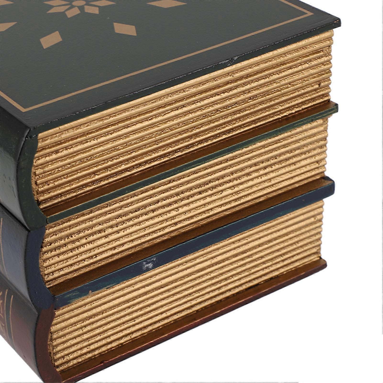 Book Shape Storage Box Antique Decorative Book Boxes Vintage Faux Fake ...