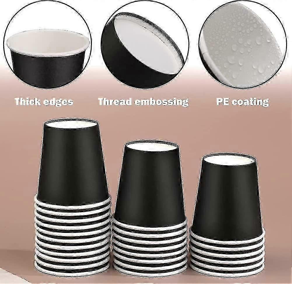 [100 Pack] 3 Oz Paper Cups, Disposable Bathroom Cups, Small Mouthwash ...