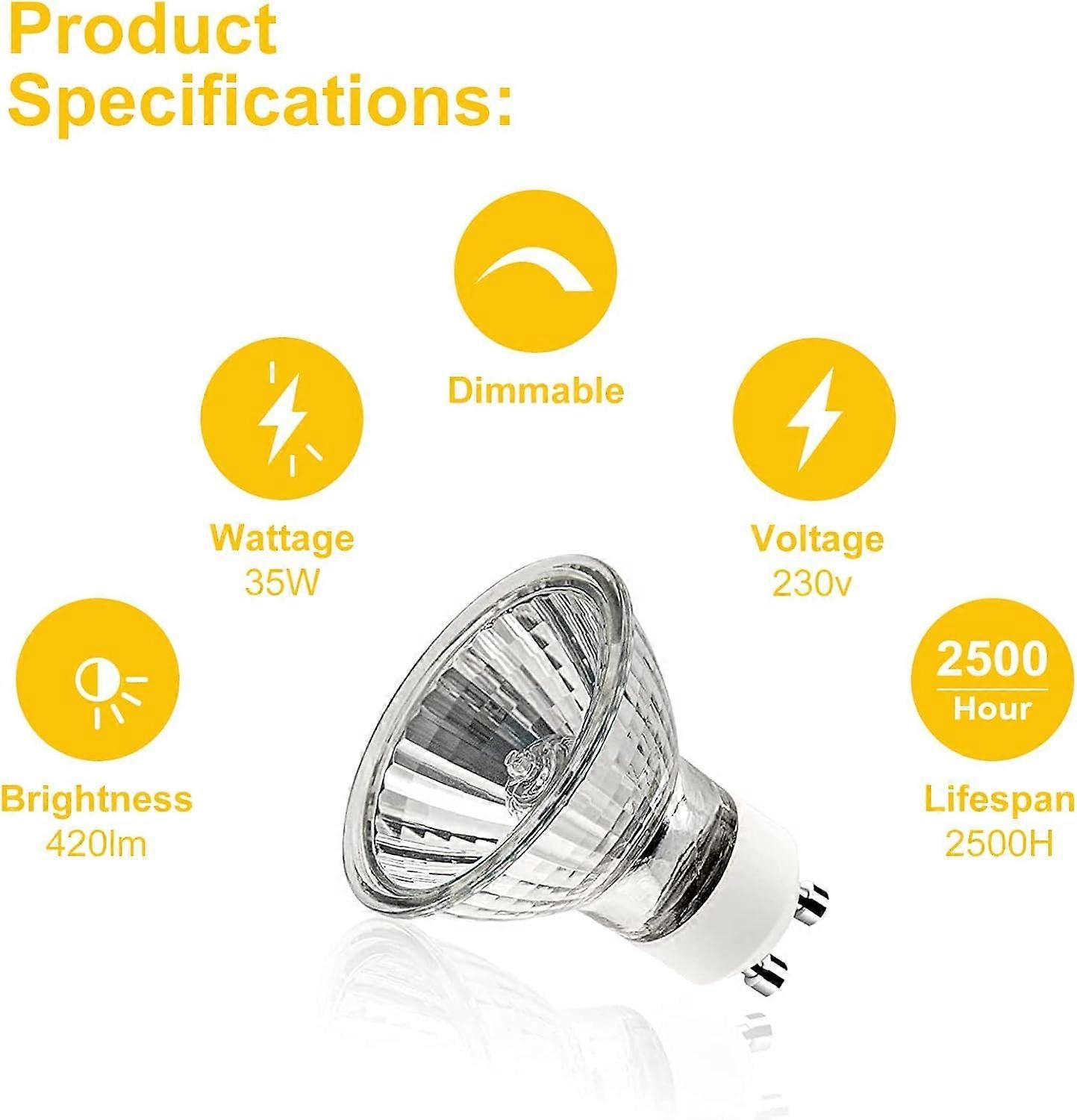 GU10 35W Light Bulbs, GU10 Halogen Light Bulbs, AC 230V 35W Spot Light ...