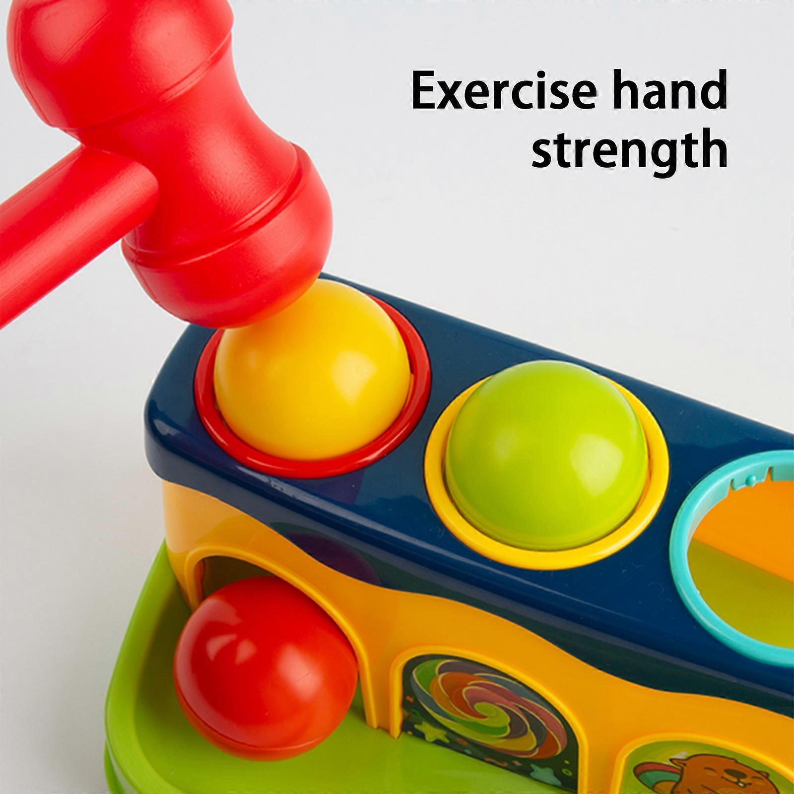 Educational Kids Playing Hammer Ball Small Hammer Pile Drive Table Baby ...