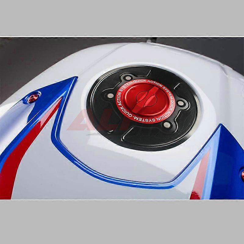 Keyless Racing Quick Release Motorcycle Tank Fuel Caps Case Gas Cover ...