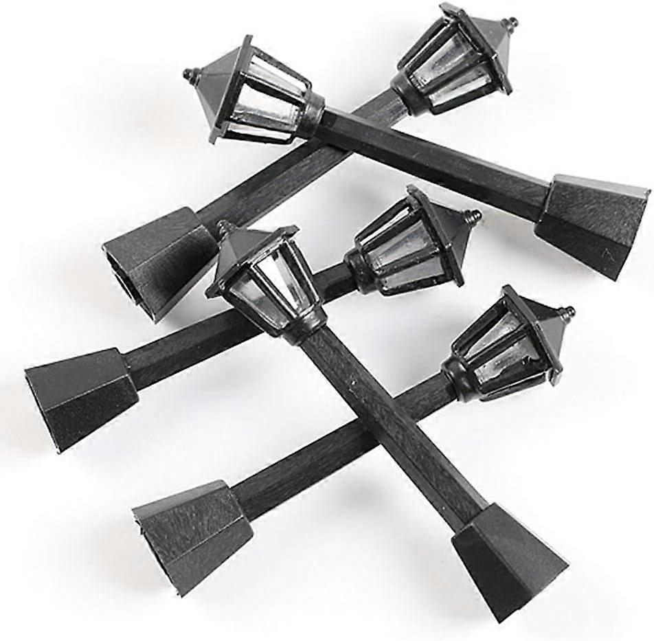 5pcs Mini Street Light Model Lamp Post Lights Outdoor Pathway Lantern ...