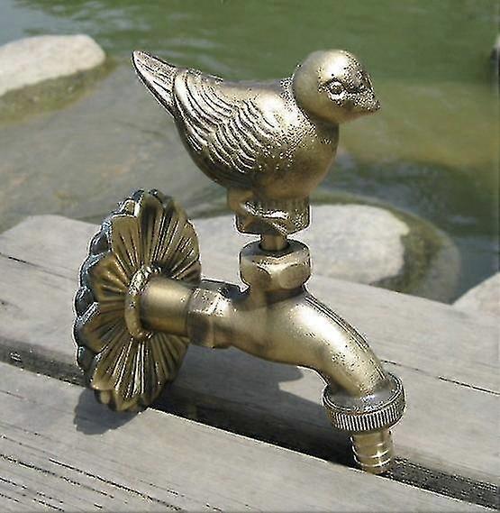 Outdoor Decorativ Garden Faucet Animal Shape Bibcock Green/antique ...