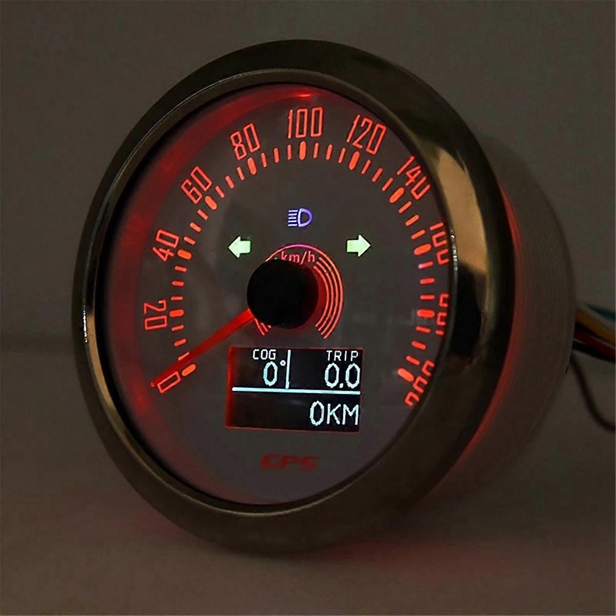 85MM GPS Speedometer with GPS Antenna 7Colors Backlight Digital LED ...