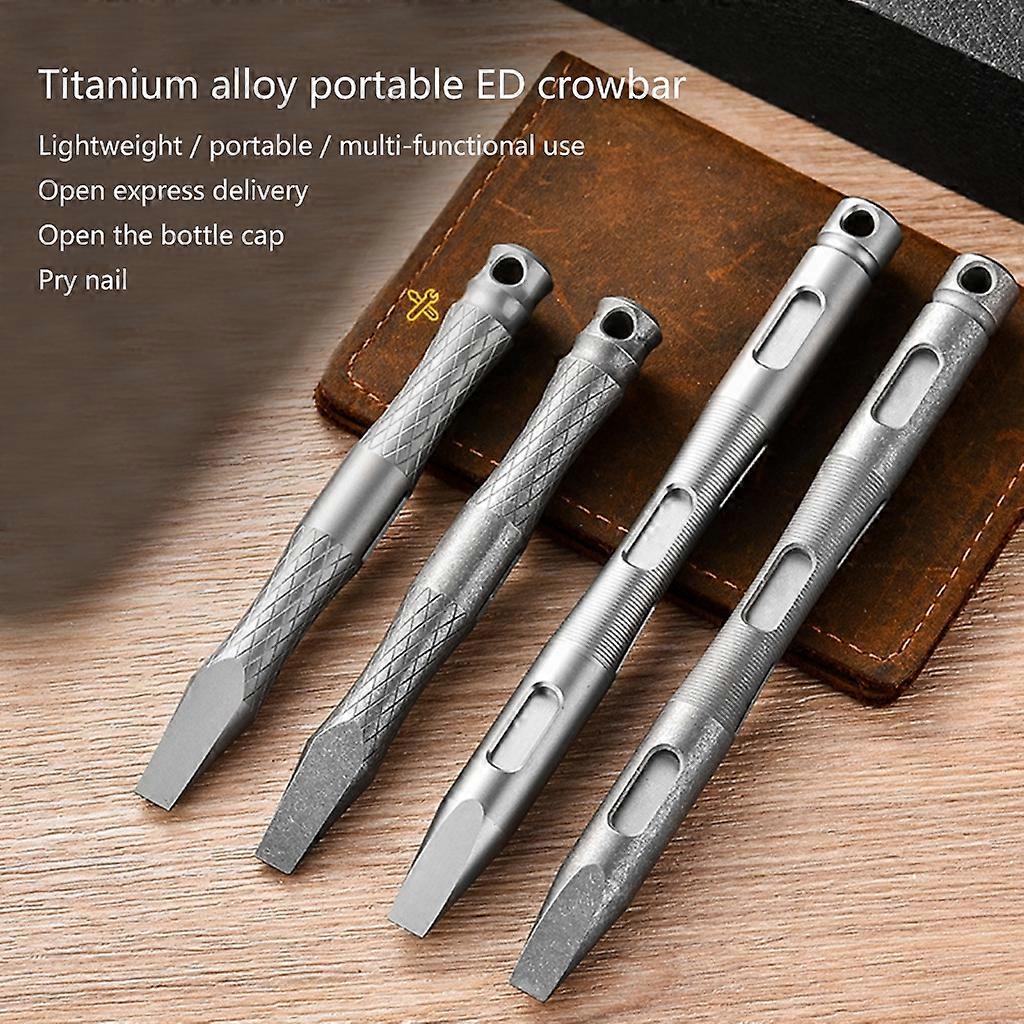 Small Prybar Crowbars Screw Driver Titanium Pocket Bottles Opener ...
