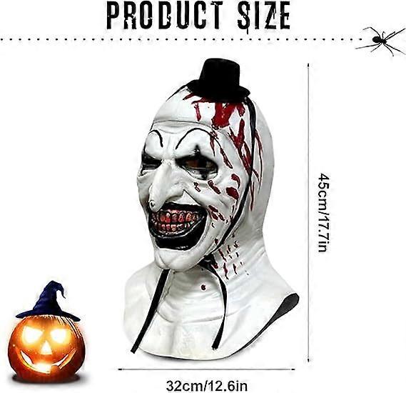 Adult horror art clown mask, horror killer clown mask, Halloween mask ...