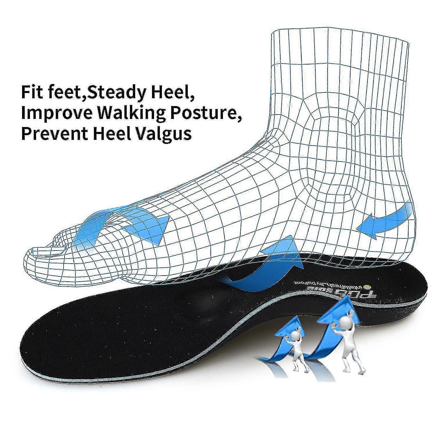 Orthotic High Arch Support Insoles Comfort Sport Insert For Flat Feet ...
