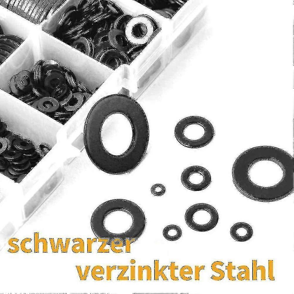 500 Pieces Plastic Washers Rubber Flat Washers Nylon Washers Corrosion ...