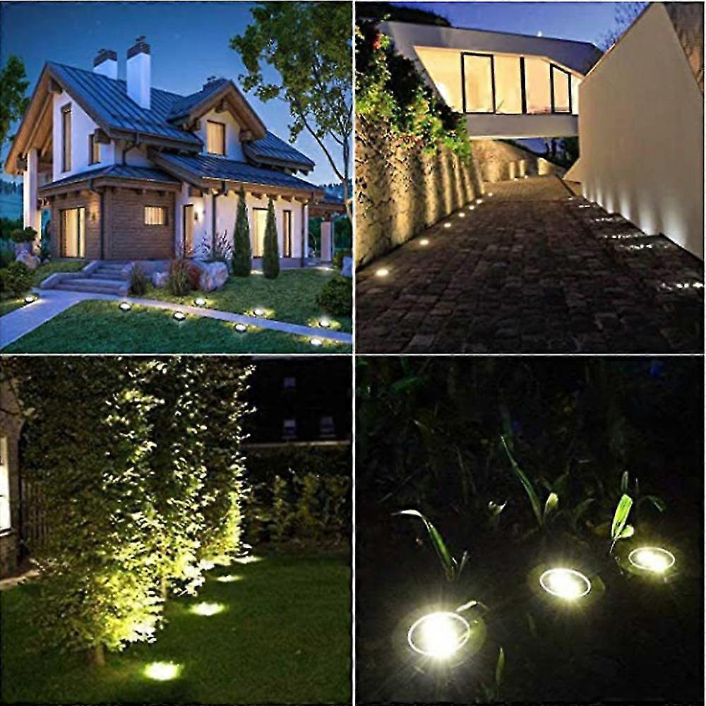 4pcs Garden Lights, Outdoor Garden Waterproof Bright In-ground Lights ...