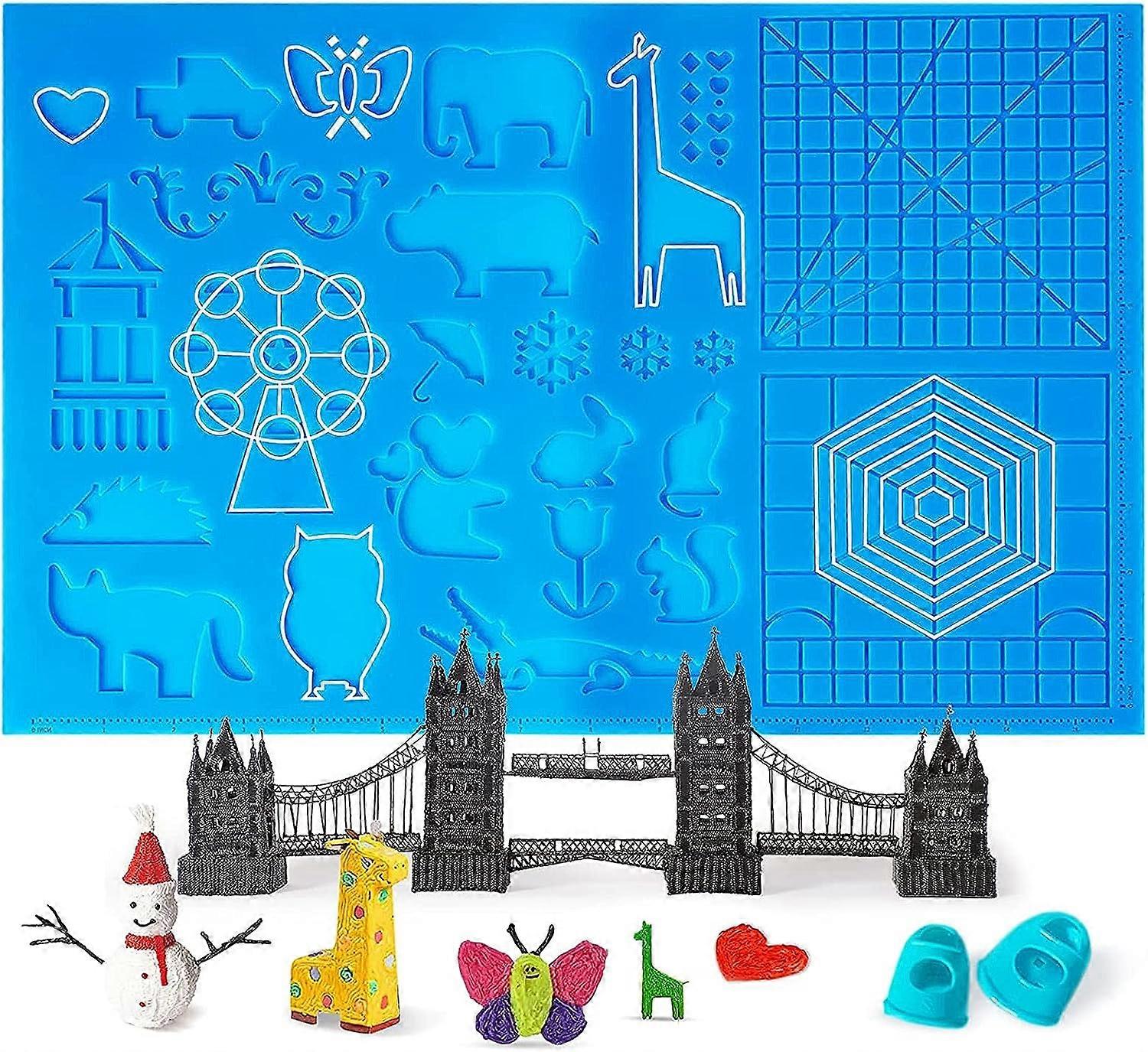 3D Pen Model, 3D Printing Pen Model, 3D Pen Mat, Large Mat (41.5 x 27.5 ...